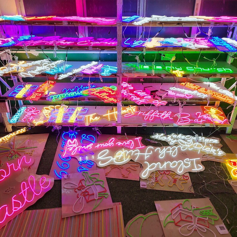 Anime Neon Sign Game Room Custom Neon Sign Anime Figures - Etsy