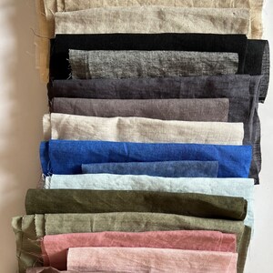 Linen Fabrics Swatches Set of Samples FREE SHIPPING Linen - Etsy