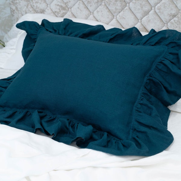 Ruffle Pillow Case - Etsy