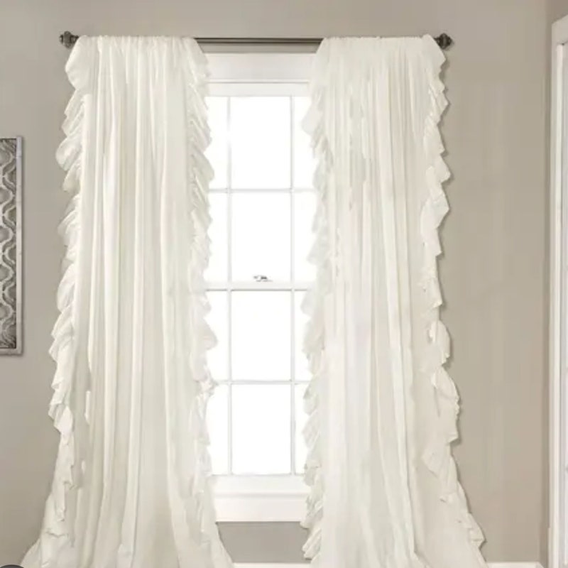 Window Ruffle Curtain - Etsy
