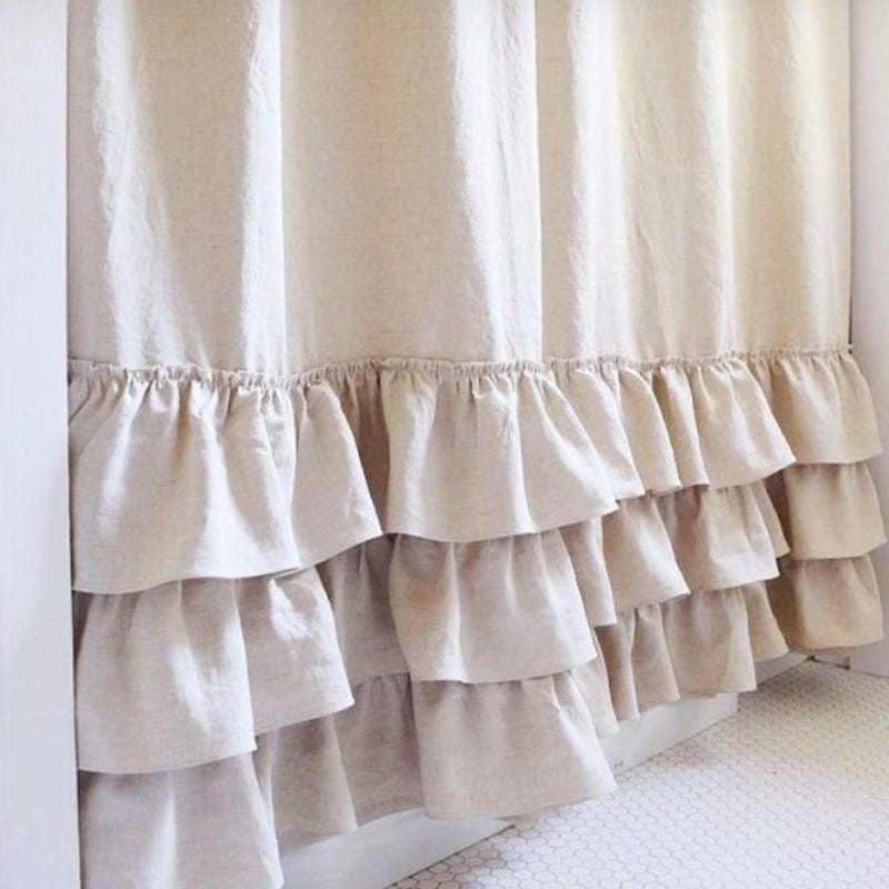 Ruffle Curtains - Etsy