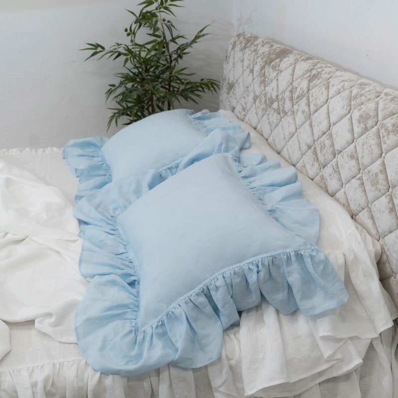 Ruffle Pillow - Etsy