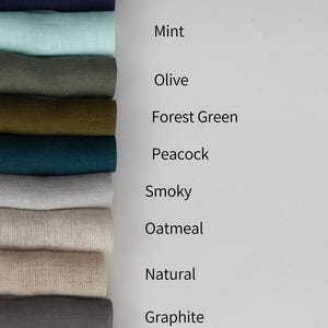 Linen Fabrics Swatches Set of Samples FREE SHIPPING Linen Bedding Many ...