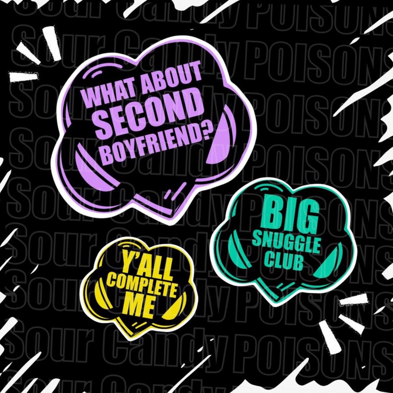 20 Sticker Pack: Poly Quote Heart Stickers Poly Stickers - Etsy