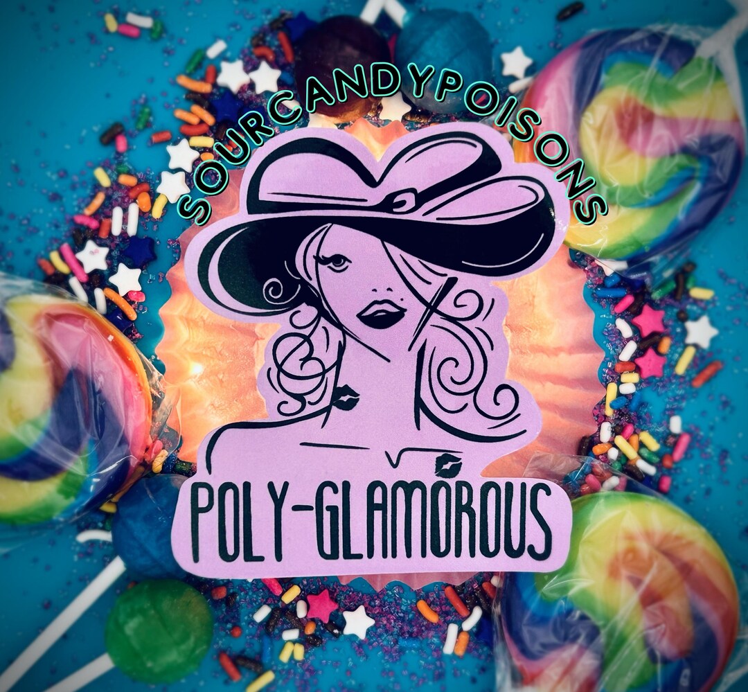 STICKER: Poly-glamorous Sticker, Glamorous Sticker, Polyamory Sticker ...