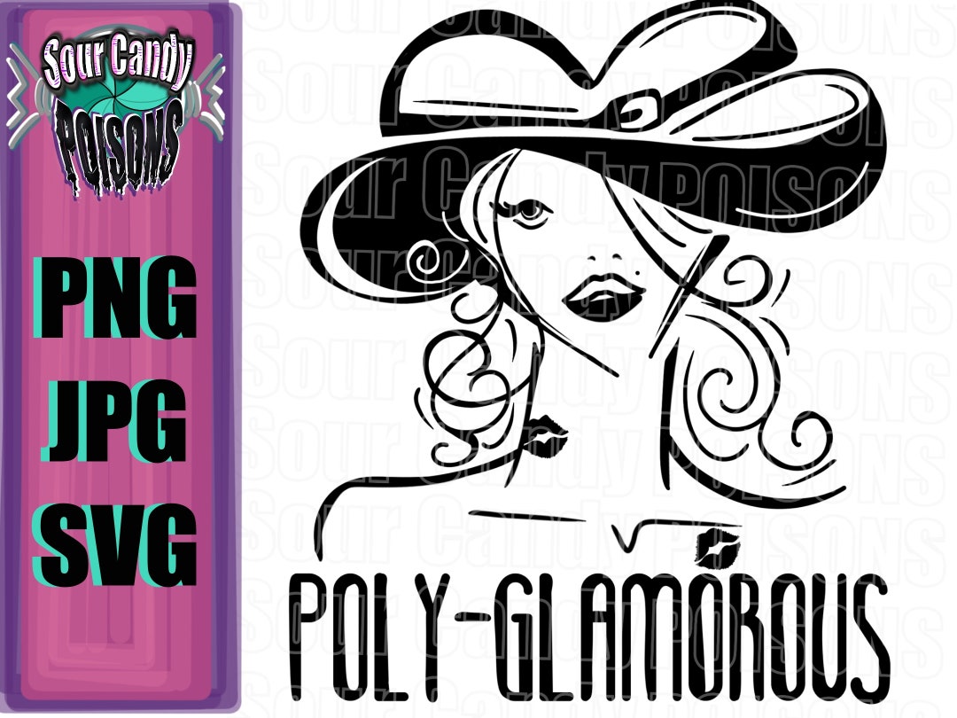 Digital Download: Poly-glamorous Polyamory Quote SVG, PNG, JPEG ...