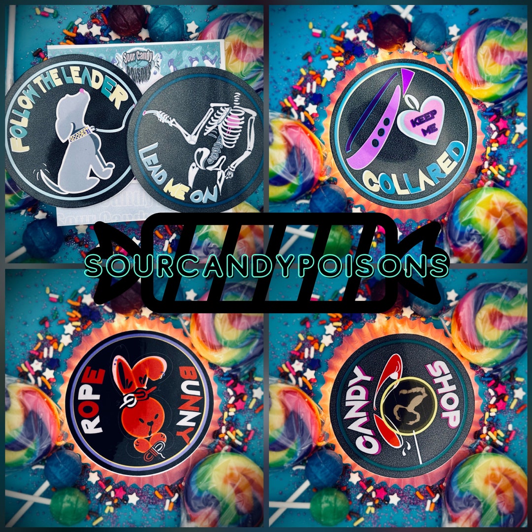 3 Inch Sticker Pack: Kinky Puck, Kinky Sticker, BDSM Sticker, BDSM ...