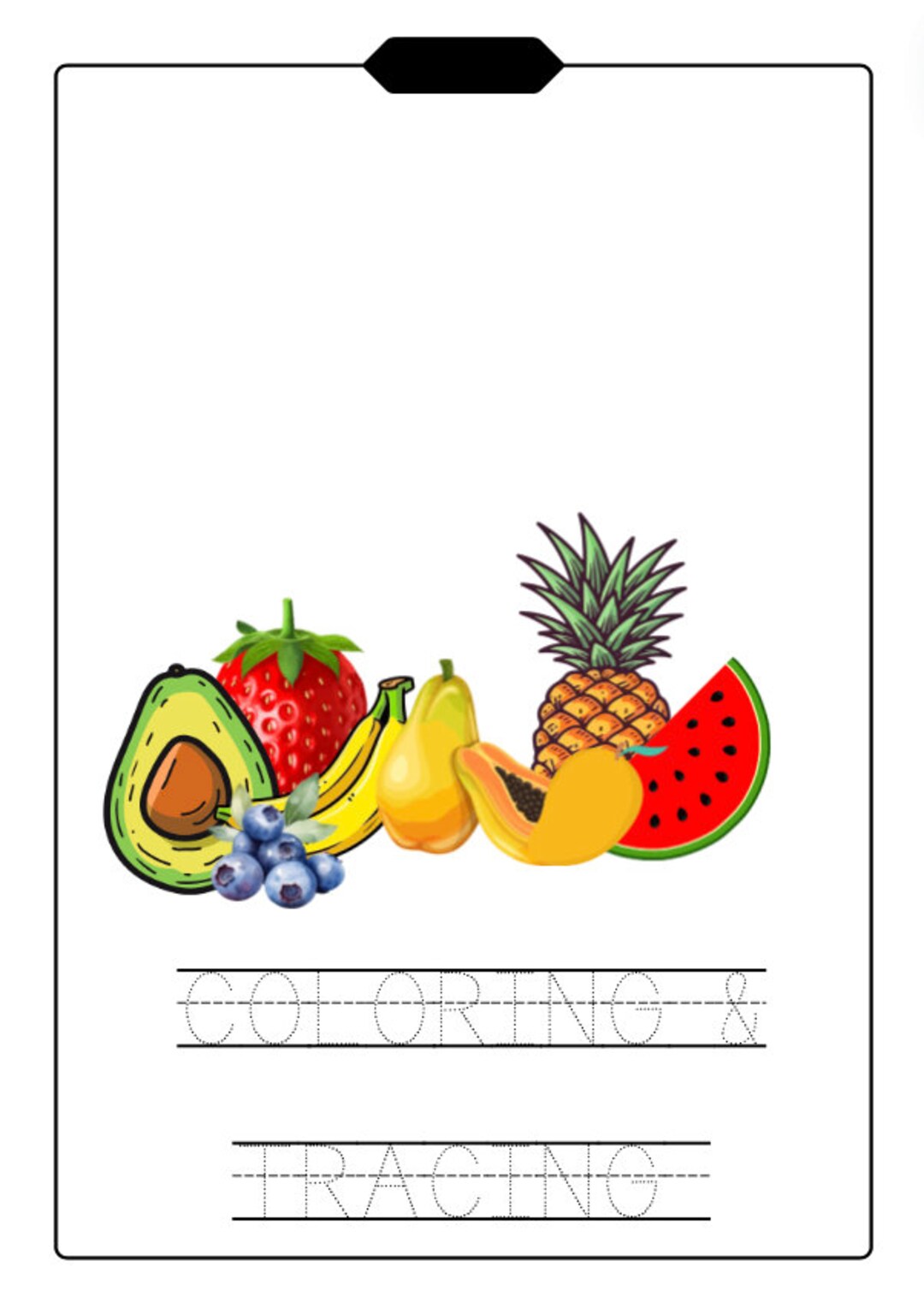 Coloring & Tracing Book for Kids - Etsy