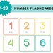 Printable Numbers 1-20 Flashcards: Neutral Colors, Preschool Learning ...