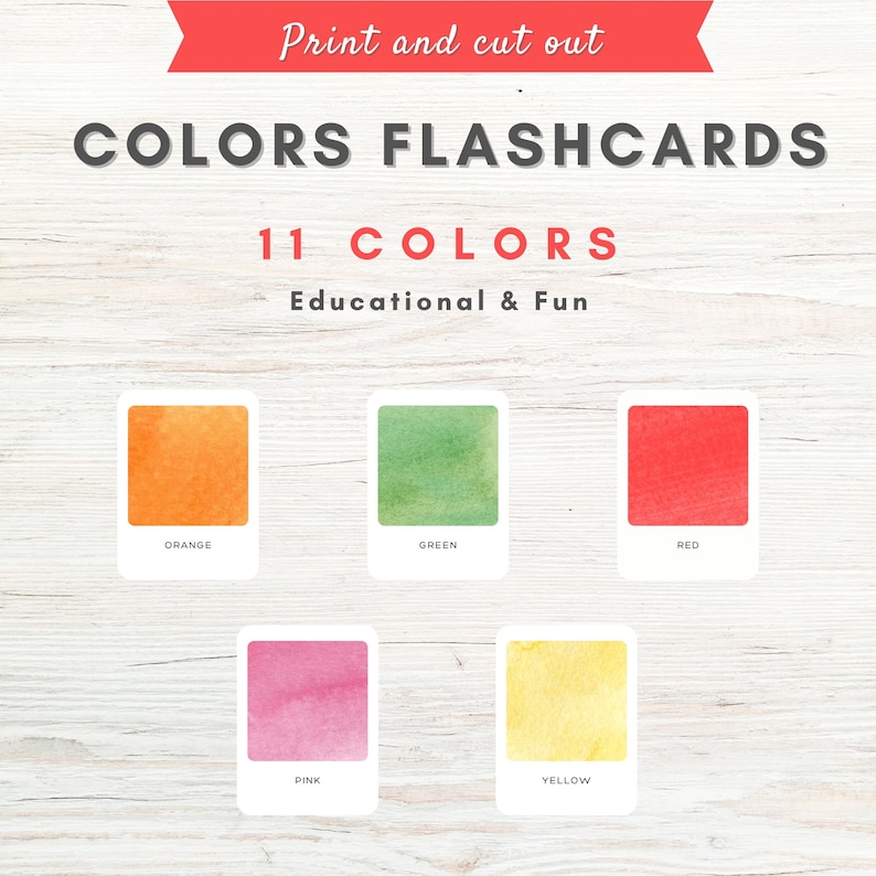 Tarjetas didácticas de colores para imprimir, tarjetas didácticas de ...