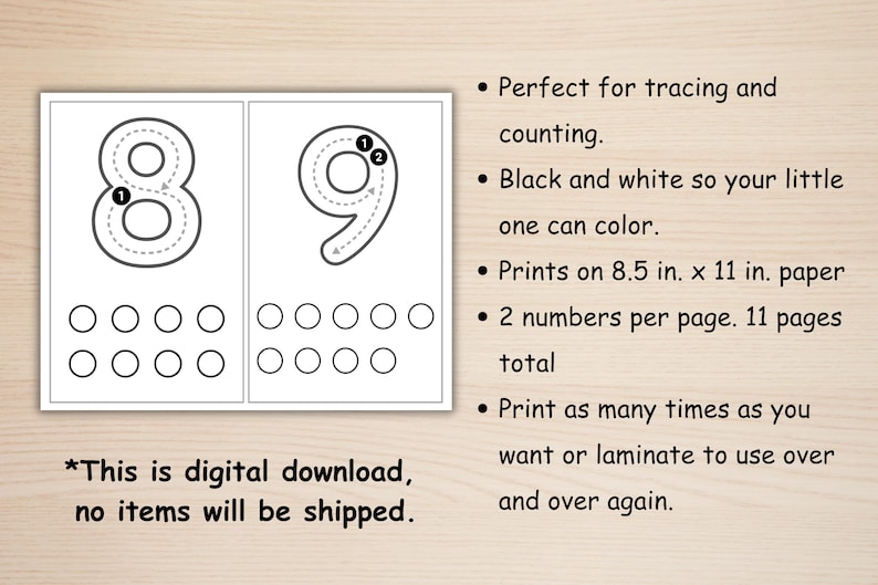 Number Tracing Worksheets, 0-20 Dotted Numbers, Preschool Worksheets ...
