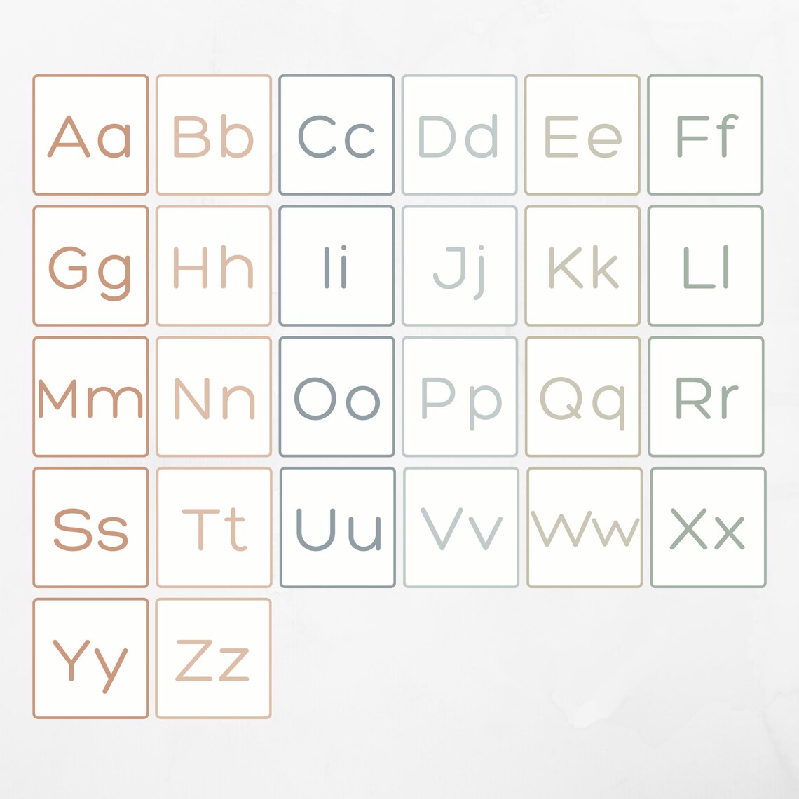 Alphabet Flashcards Printable, ABC Flashcards, Educational Cards ...