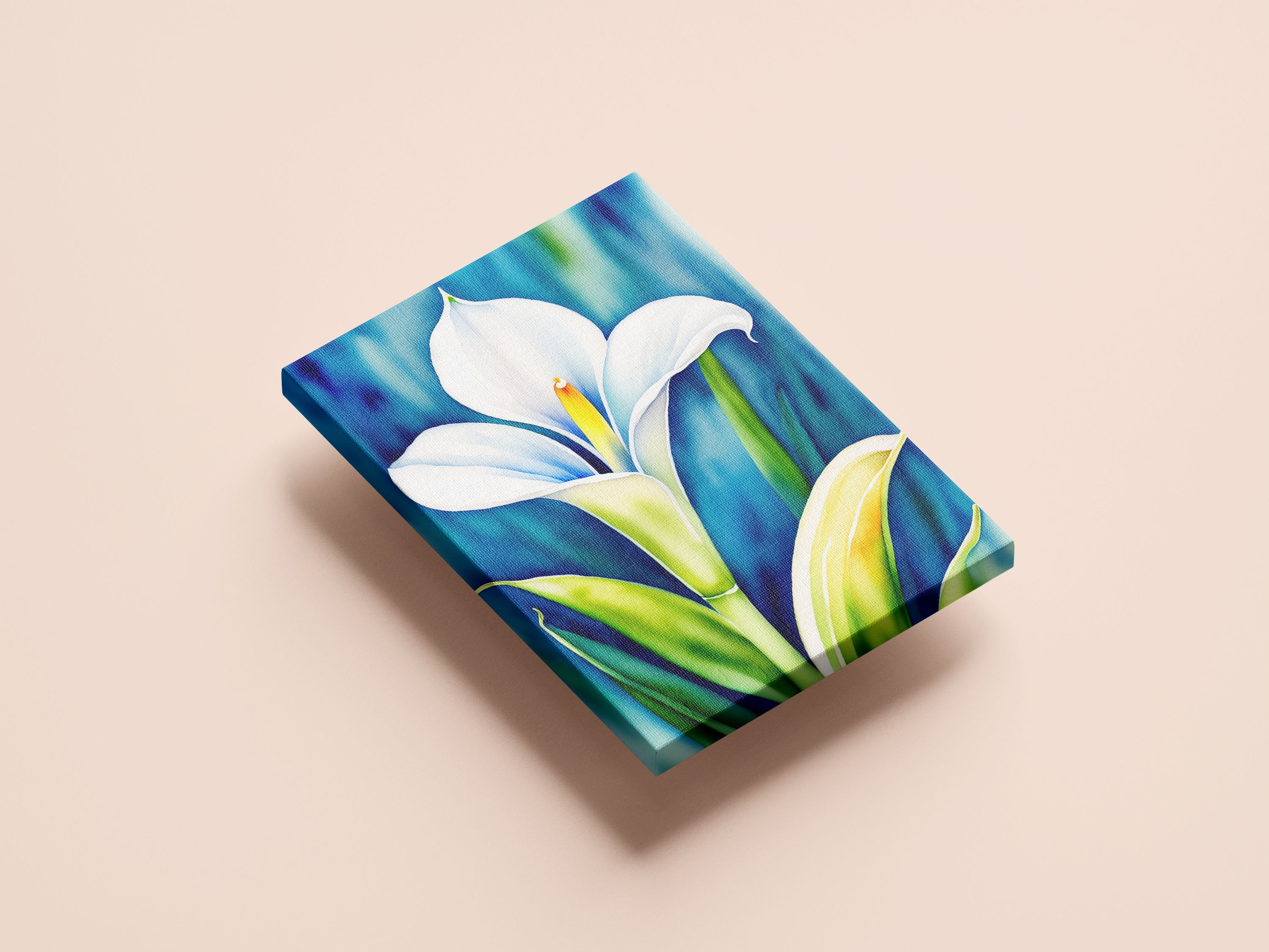 Calla Lily Painting Art Calla Lily Home Decor Lily Flower Wall Art Lily ...