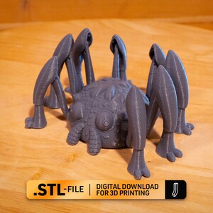 Articulated Crazy Spider Toy - STL File for 3D Printing - Flexi Fidget ...