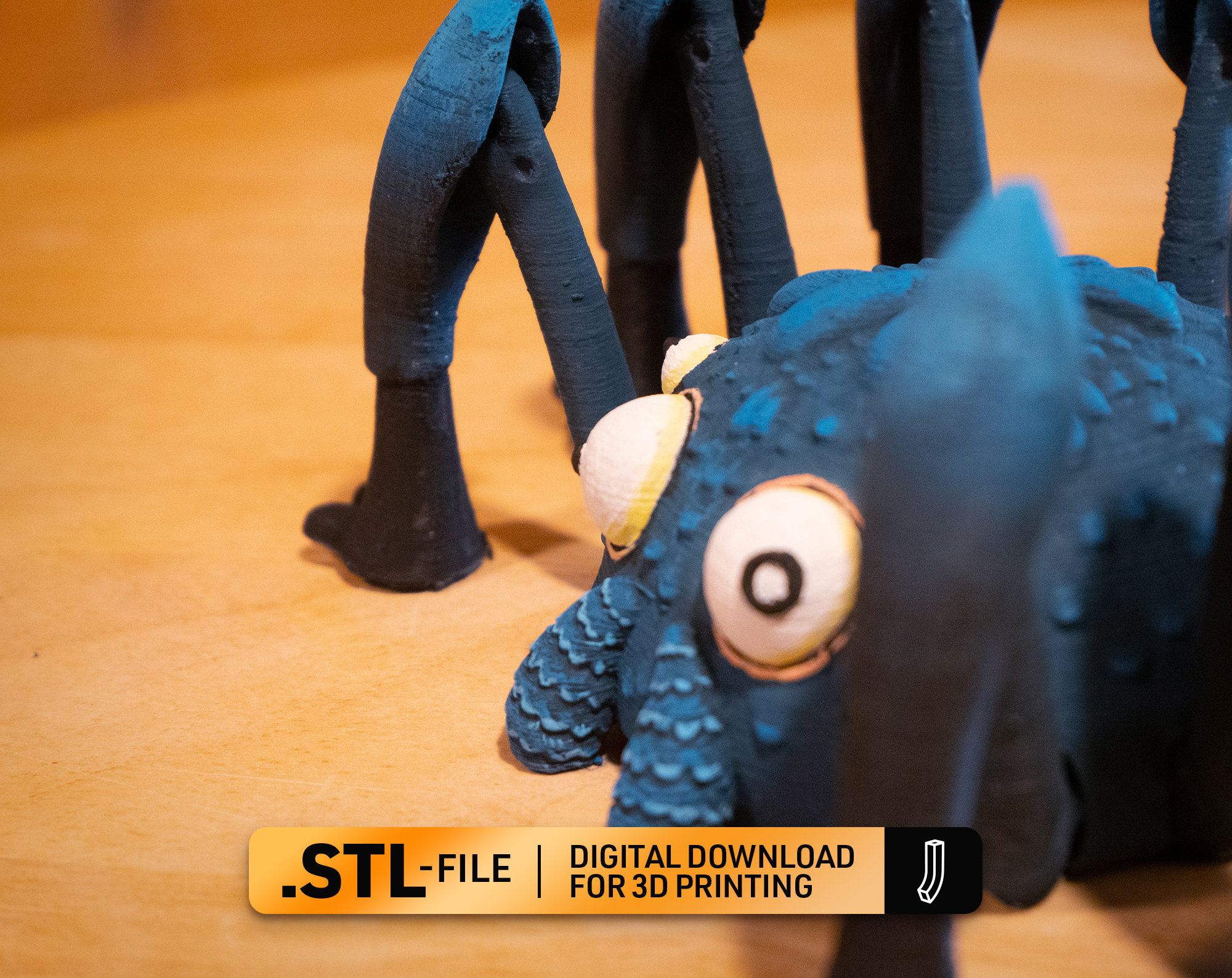 Articulated Crazy Spider Toy - STL File for 3D Printing - Flexi Fidget ...