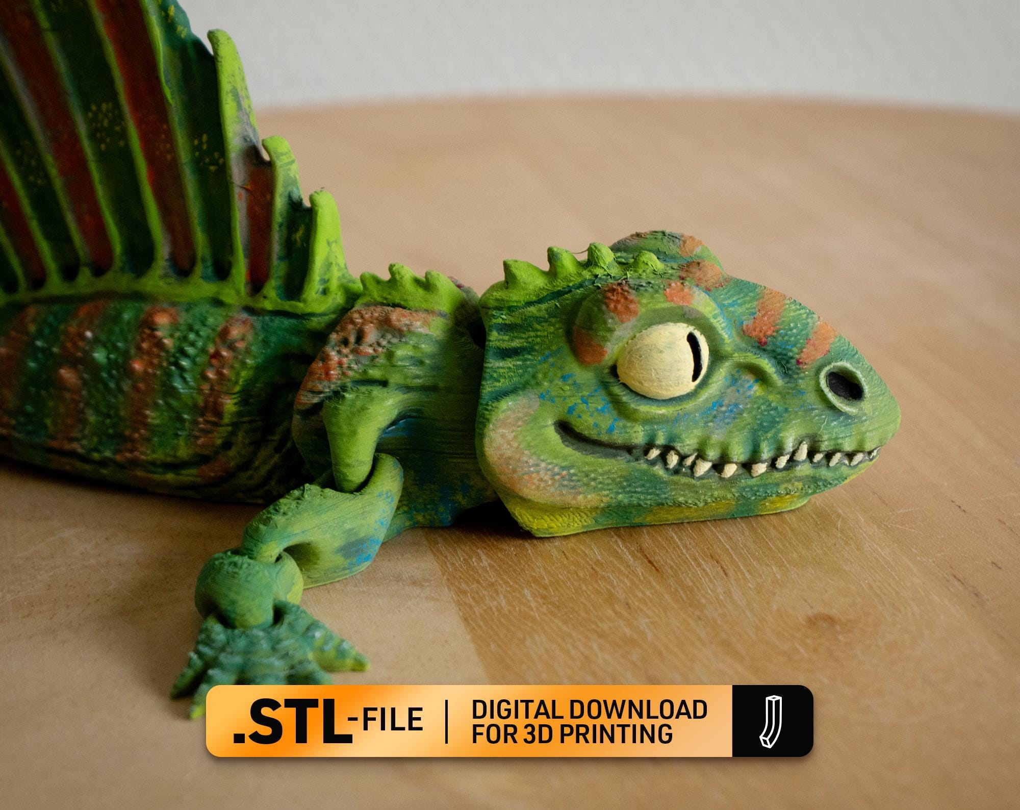 Articulated Dinosaur, Kids Toy - STL File for 3D Printing - Etsy