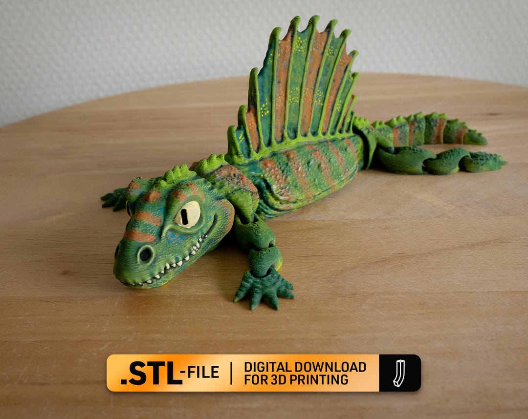Articulated Dinosaur, Kids Toy - STL File for 3D Printing - Etsy