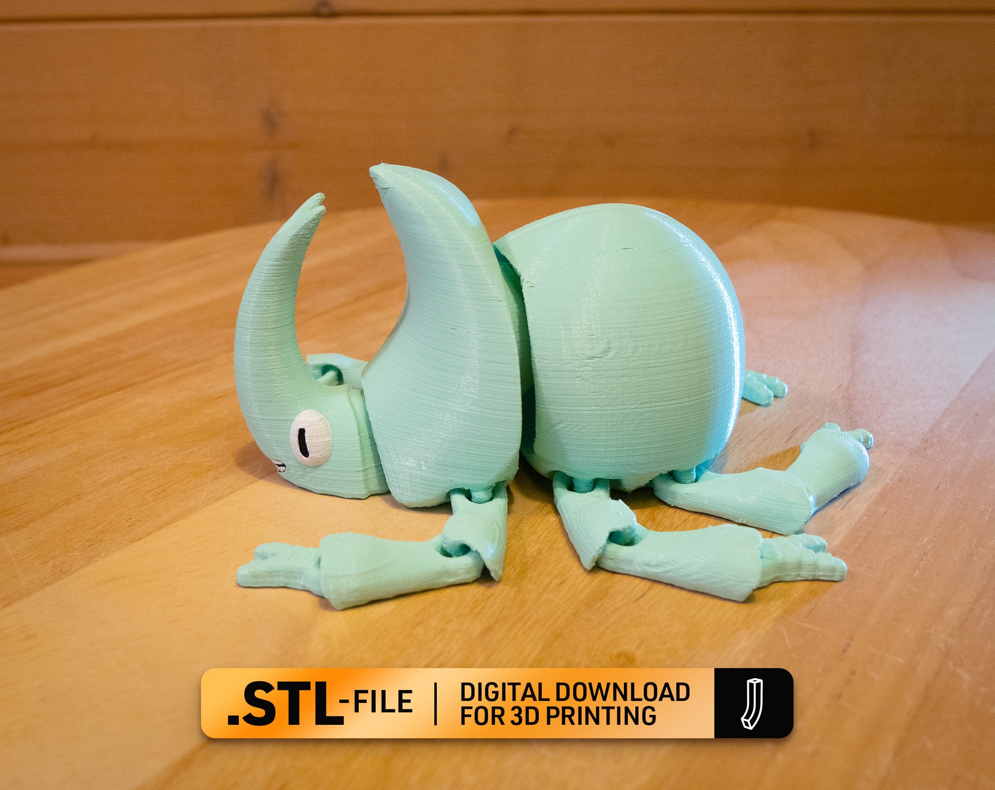 Articulated Rhino Beetle, Insect Toy - STL File for 3D Printing - Etsy