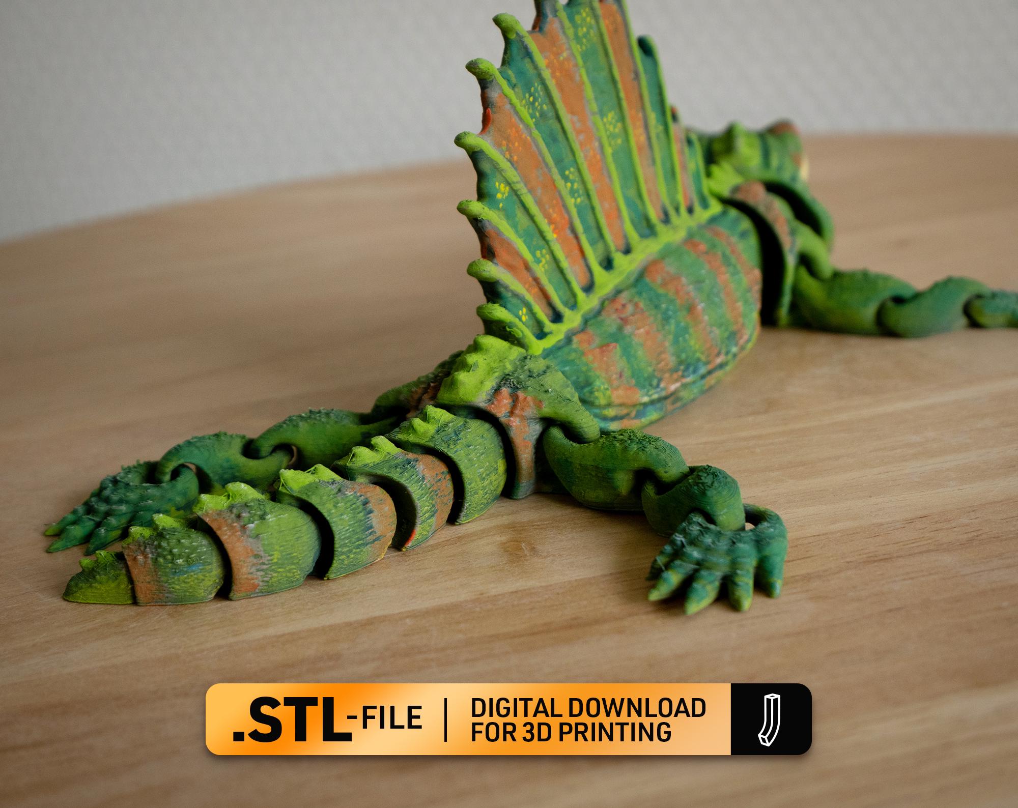 Articulated Dinosaur, Kids Toy - STL File for 3D Printing - Etsy