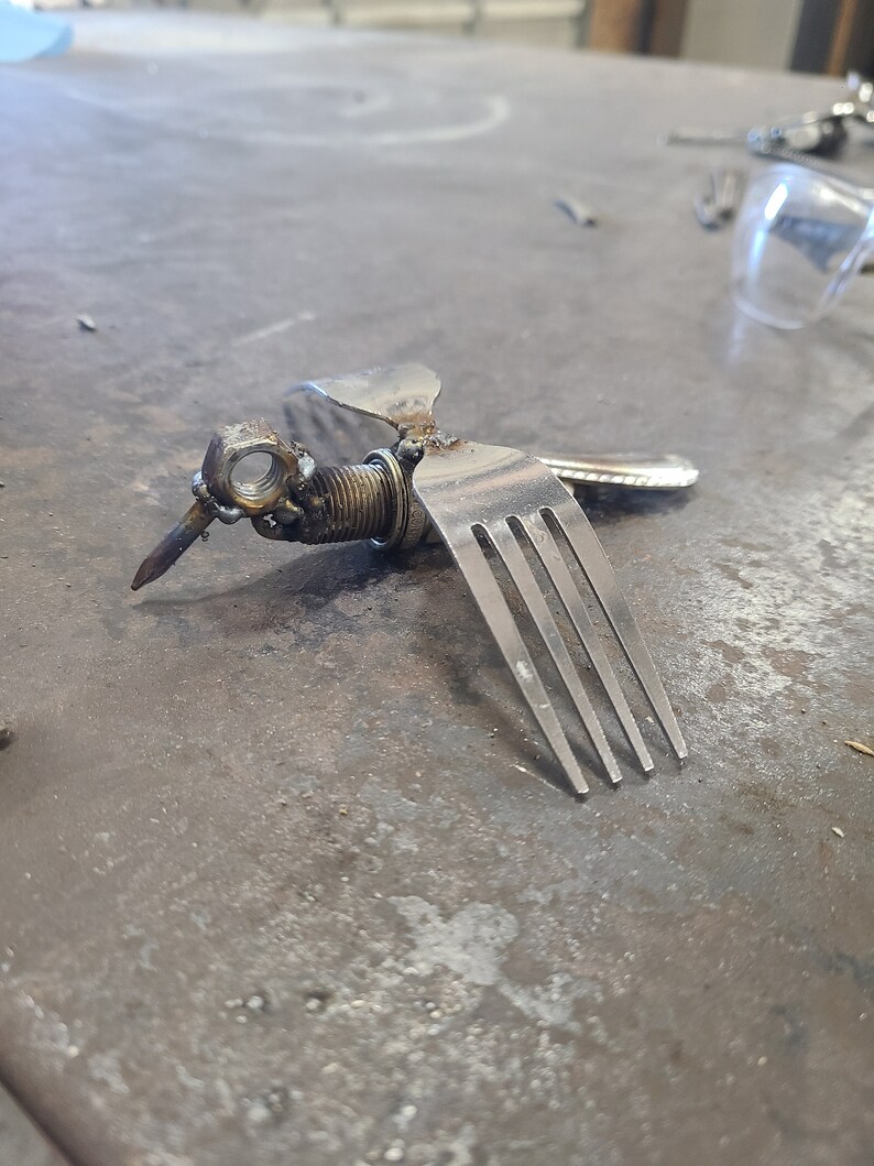 Welded Metal Hummingbird - Etsy