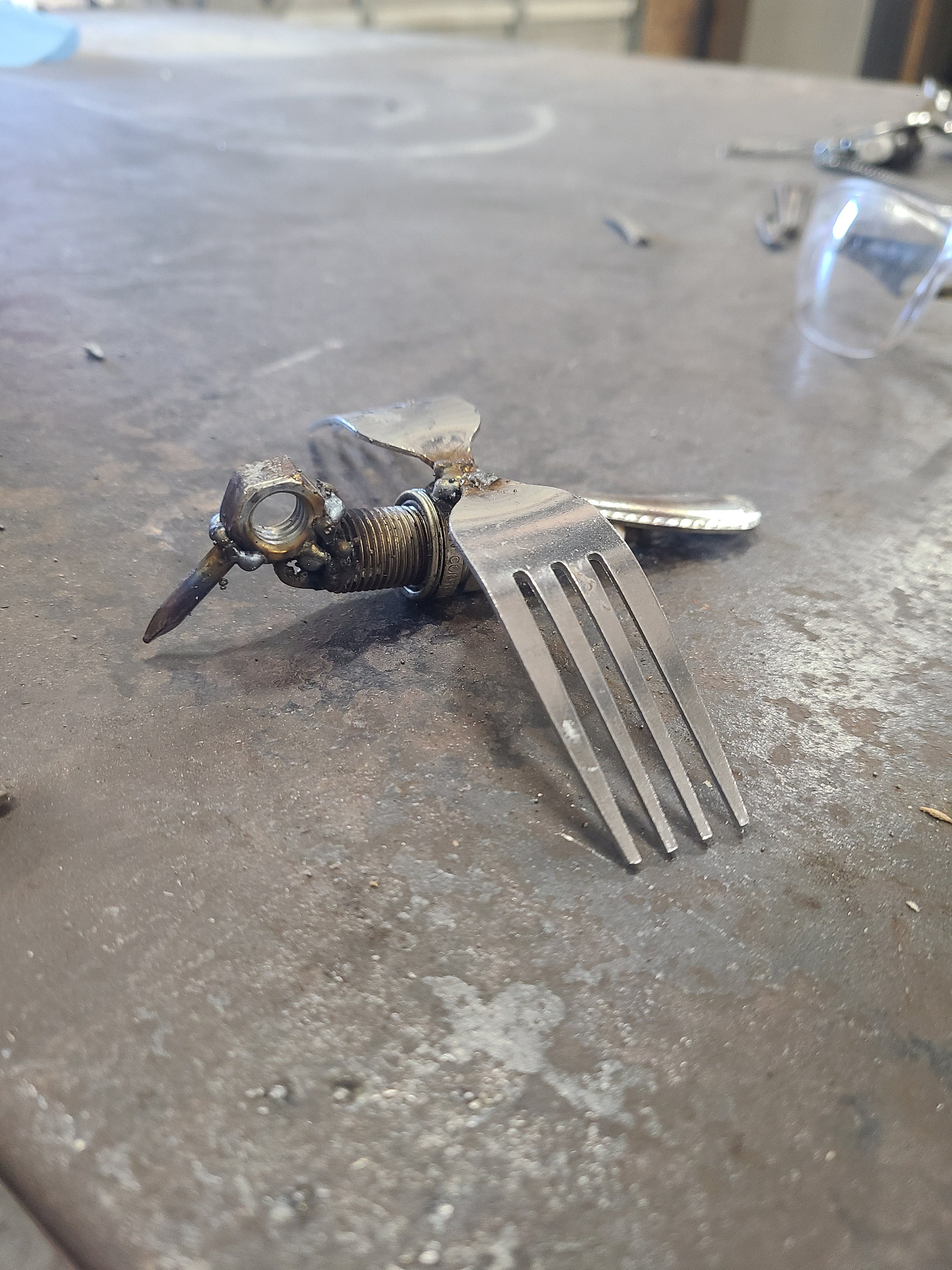 Welded Metal Hummingbird - Etsy