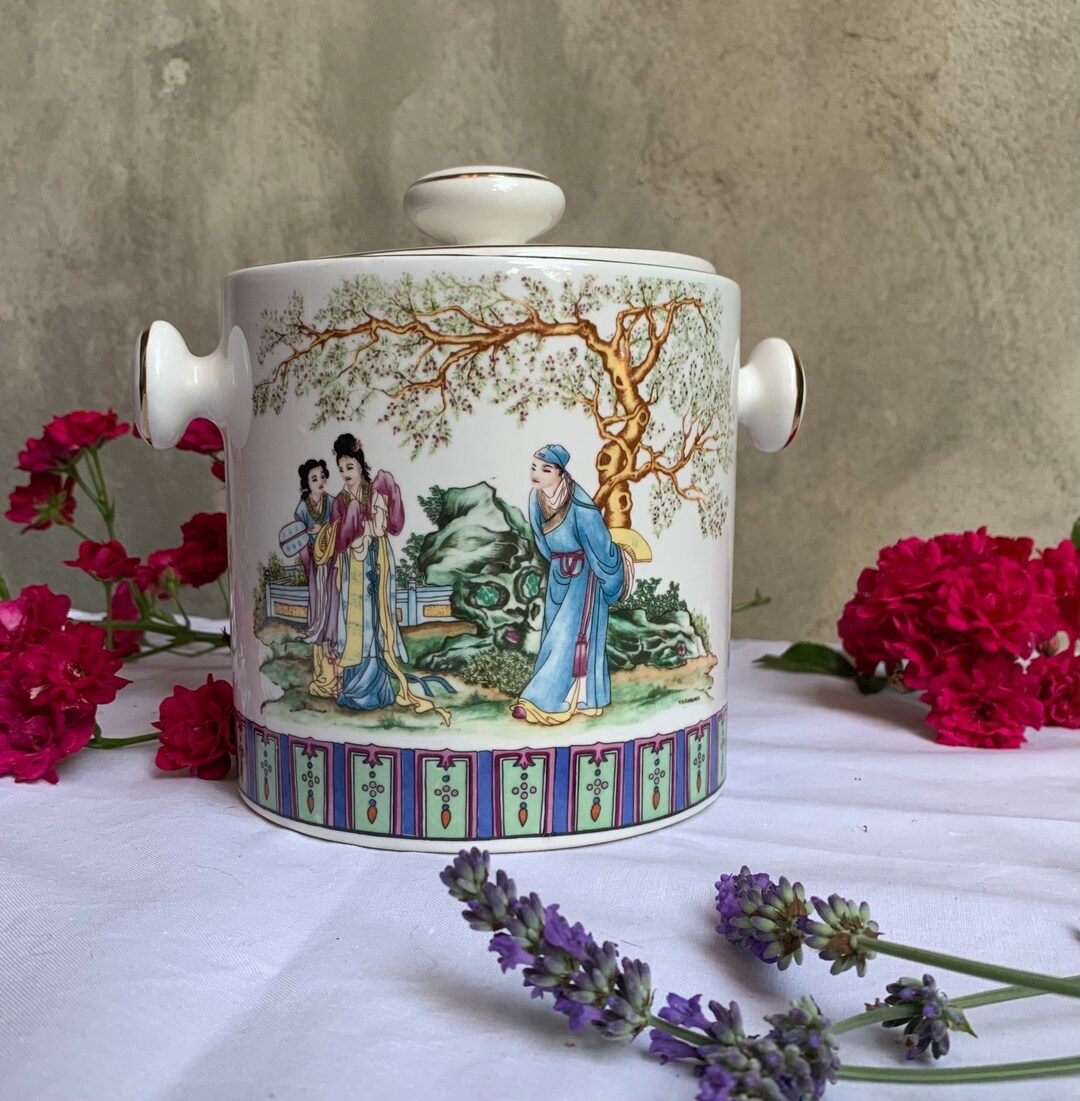 Vintage Japanese Cookie Jar - Etsy