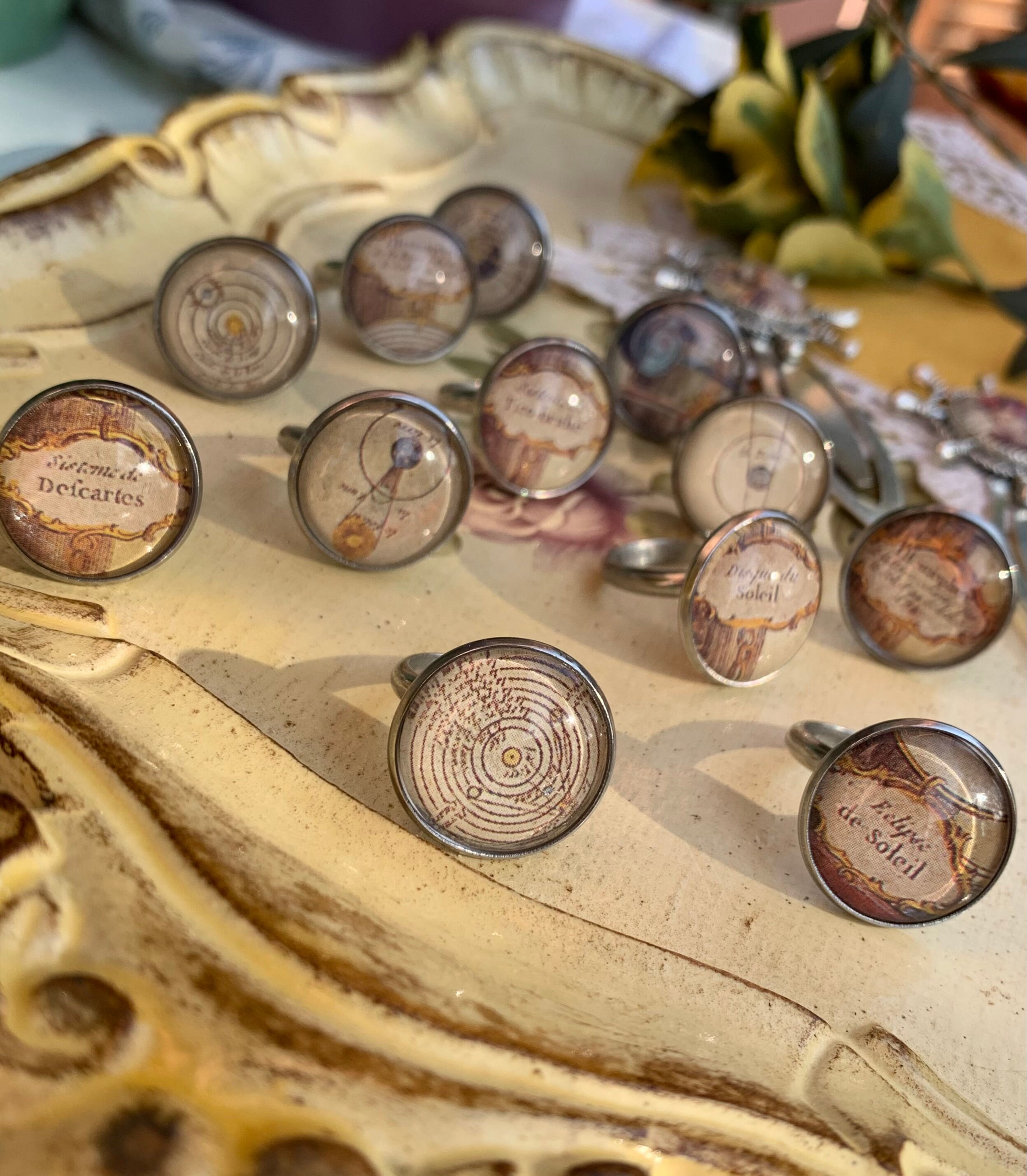 World Map Rings - Etsy