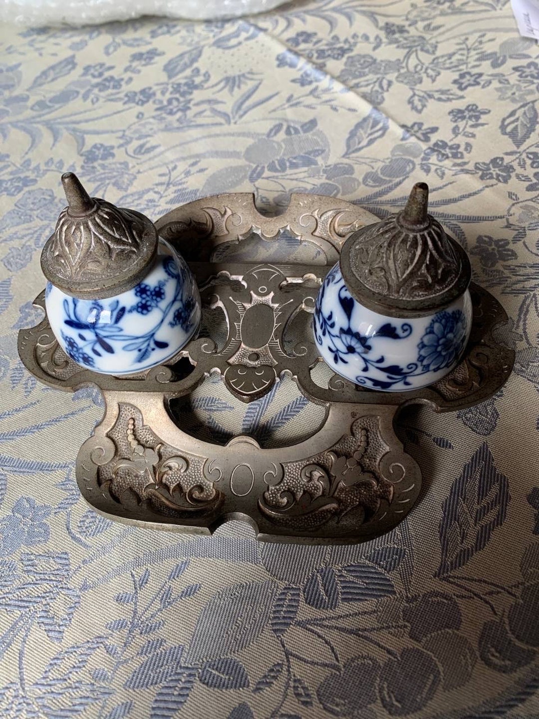 Antique German Inkwell - Etsy