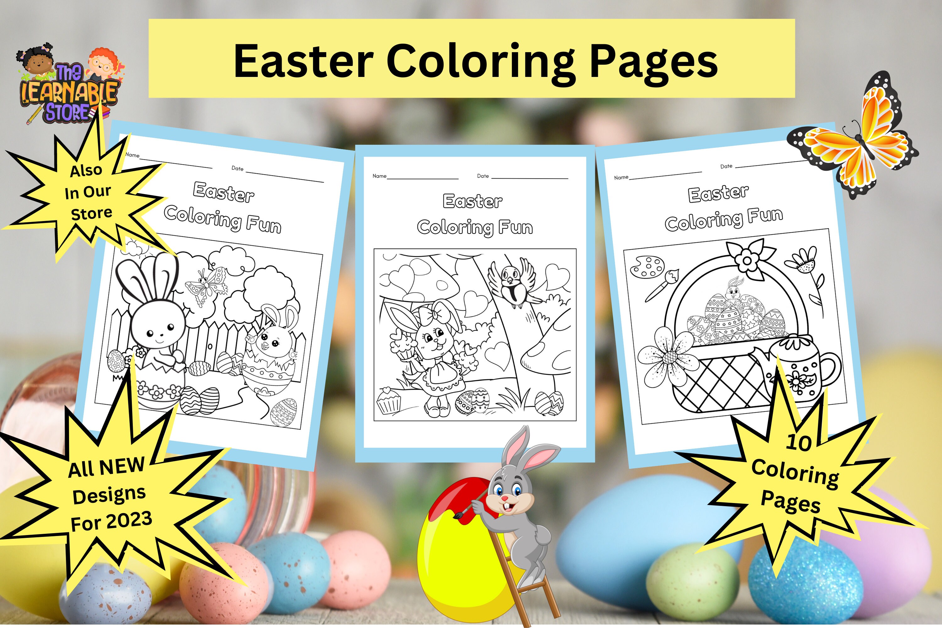 Easter Spot the Difference Game for Kids Ages 4-8 10 Ready to Print ...