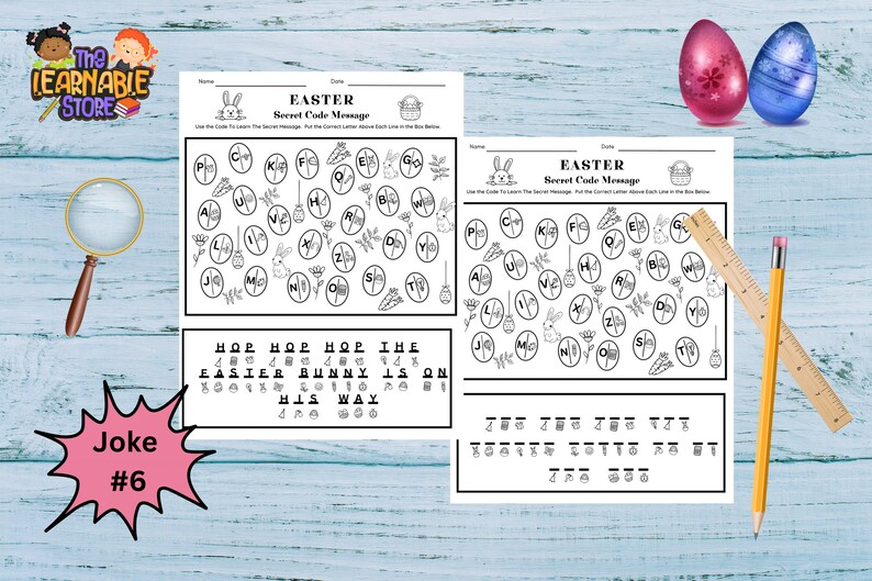 Easter Secret Code Jokes | 6 Print Ready Fun Jokes for Kids That ... Easter Secret Code Jokes | 6 Print Ready Fun Jokes for Kids That ...