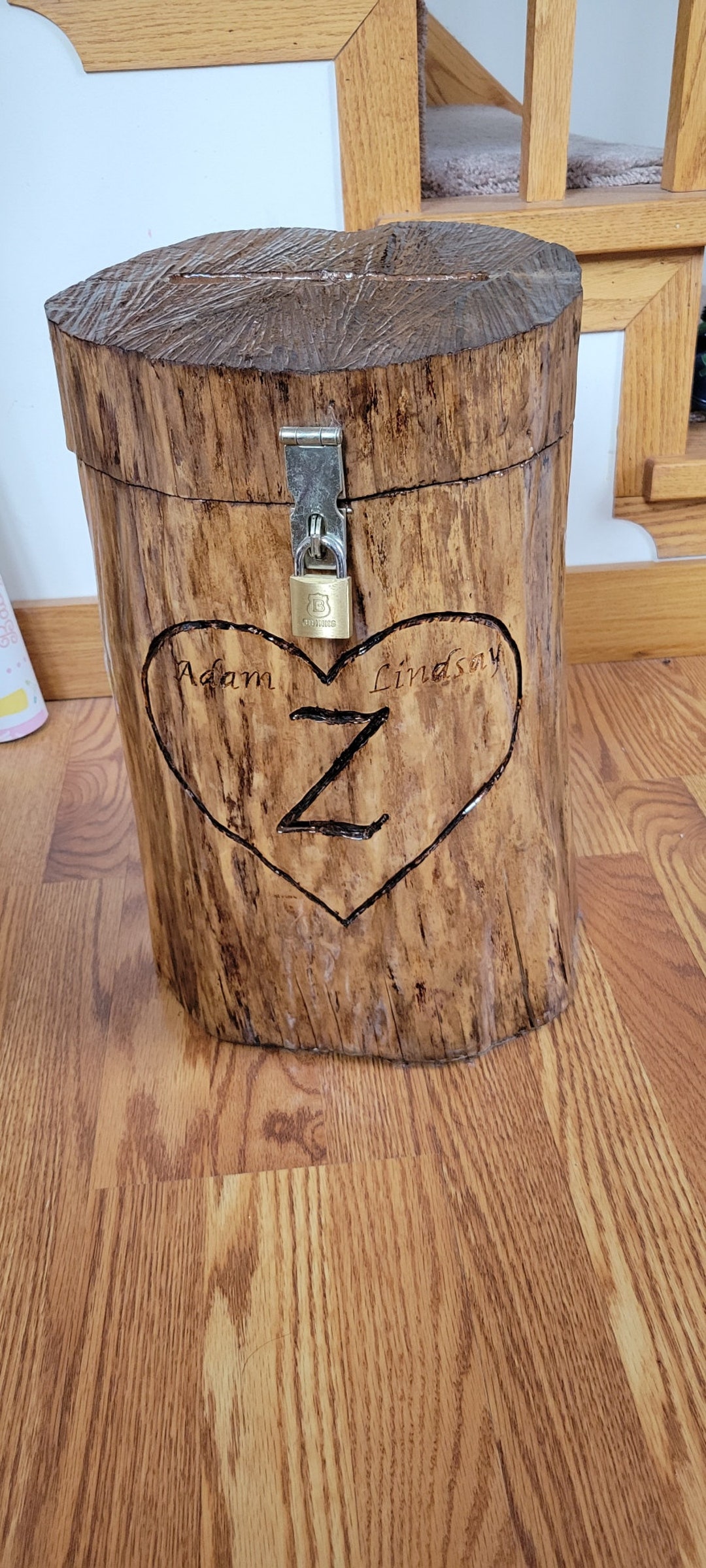 Custom Log Card Box by Rustic's - Etsy