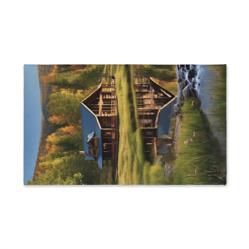 Rustic Country Cabin Hand Towel - Etsy