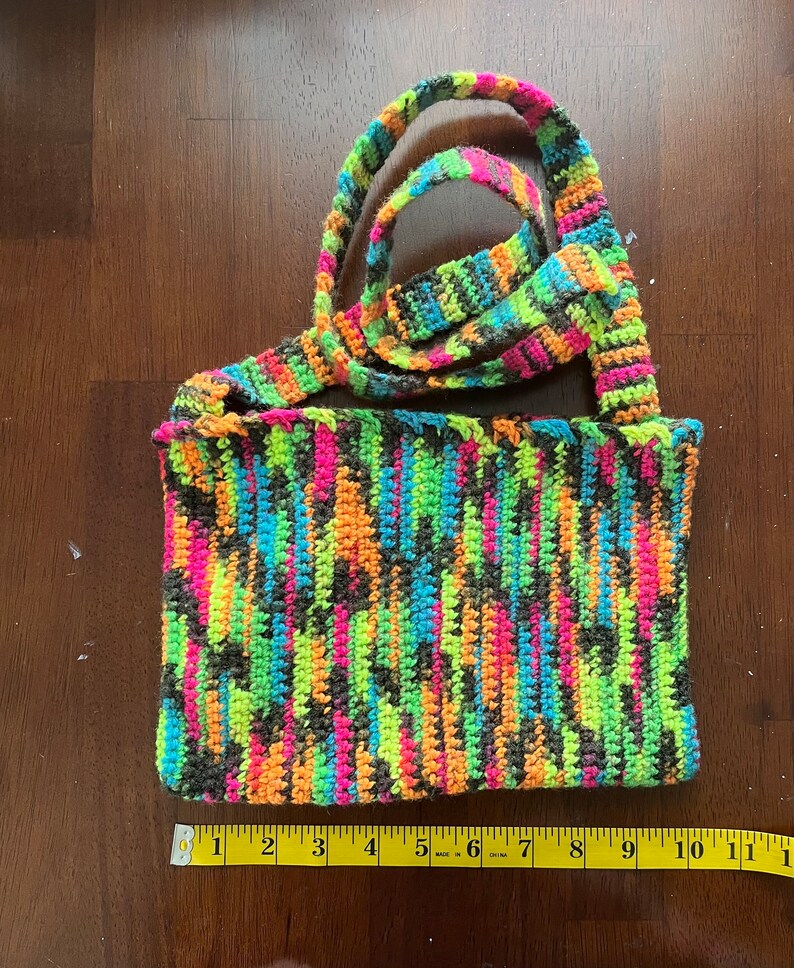 Multi-color Crochet Bag - Etsy