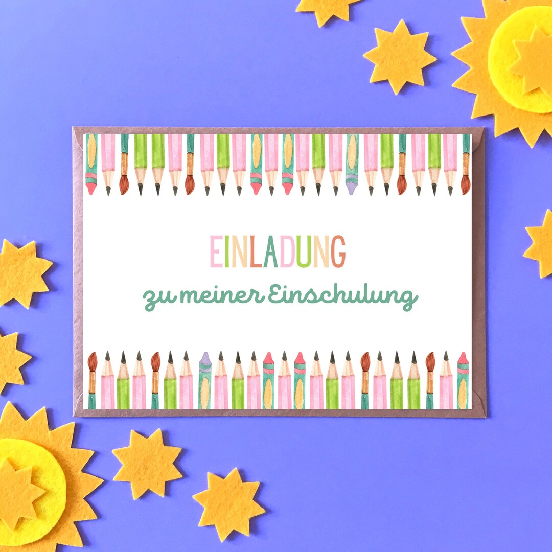 Invitation Cards for School Enrollment Invitation to the Start of ...