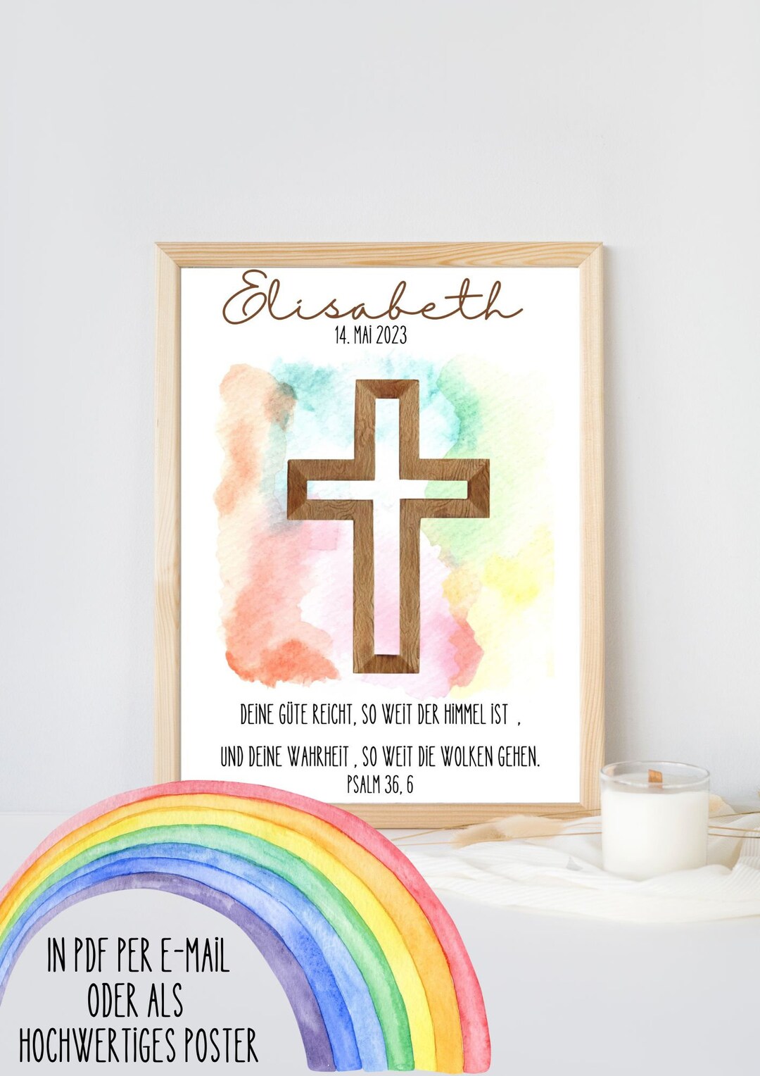 Confirmation Poster: Personalized With Name, Date, and Confirmation ...