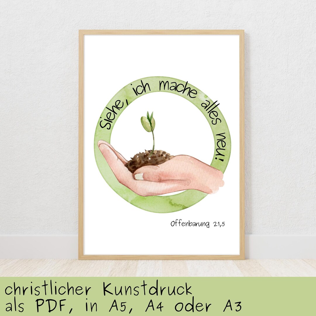 Christian Poster - 2026 Motto | Behold, I Make All Things New ...