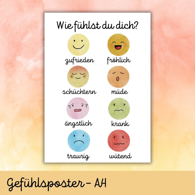 8 Emotion Cards & Emotion Posters in A4 - How Do You Feel? | Emotions ...