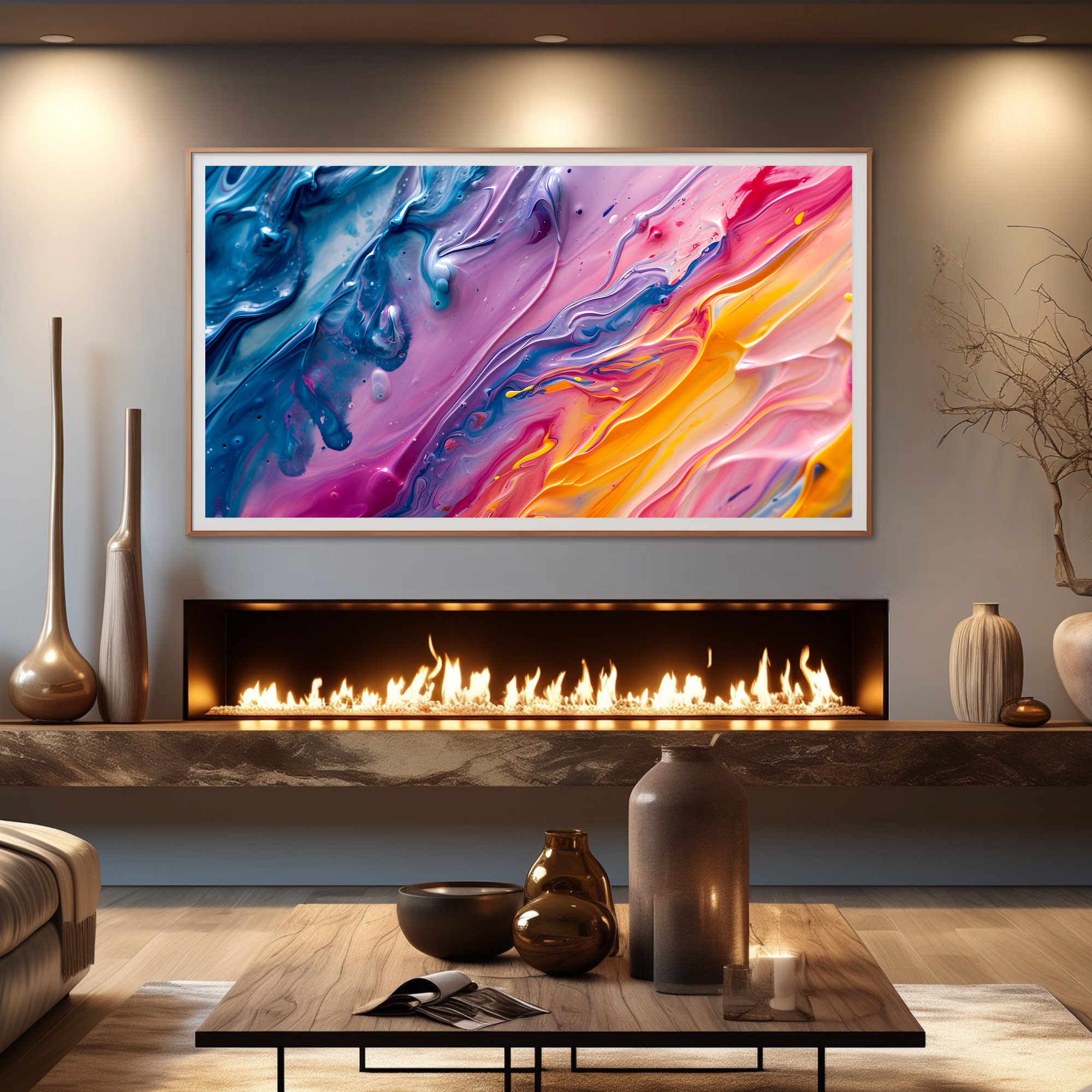 Animated Dynamic Splash of Colour 01 Samsung Frame TV Art Motion 4K ...