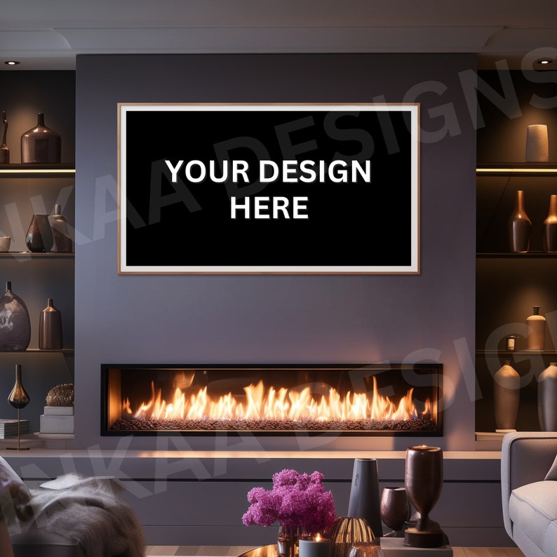 Canva Samsung Frame TV Mockup Templates Bold Theme Easy Drag and Drop ...