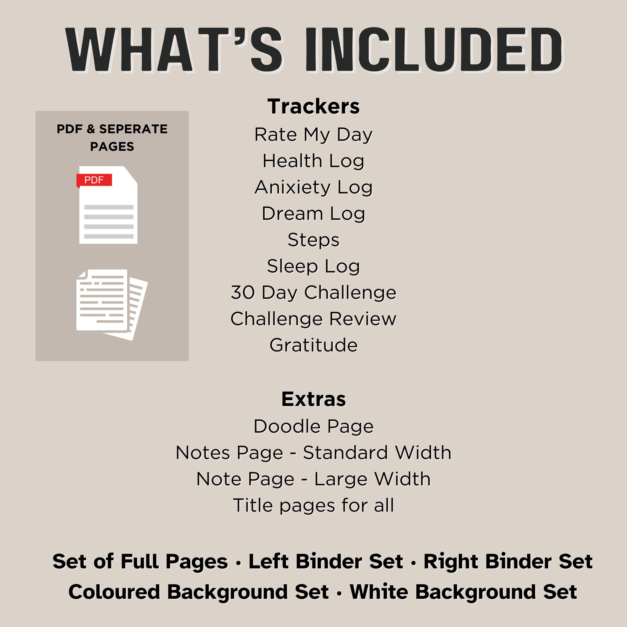 Digital Journal Tracker Printable Day Tracker, Health, Gratitude ...