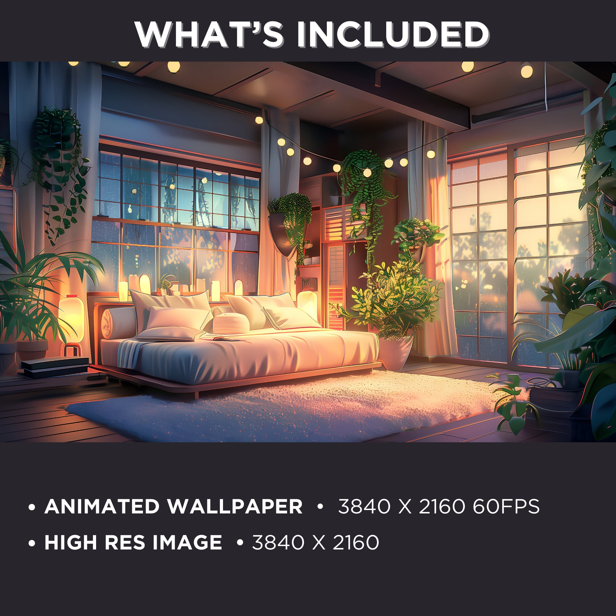 Stream Animated Live Harmony Hideaway Background Wallpaper Rain & Mood ...