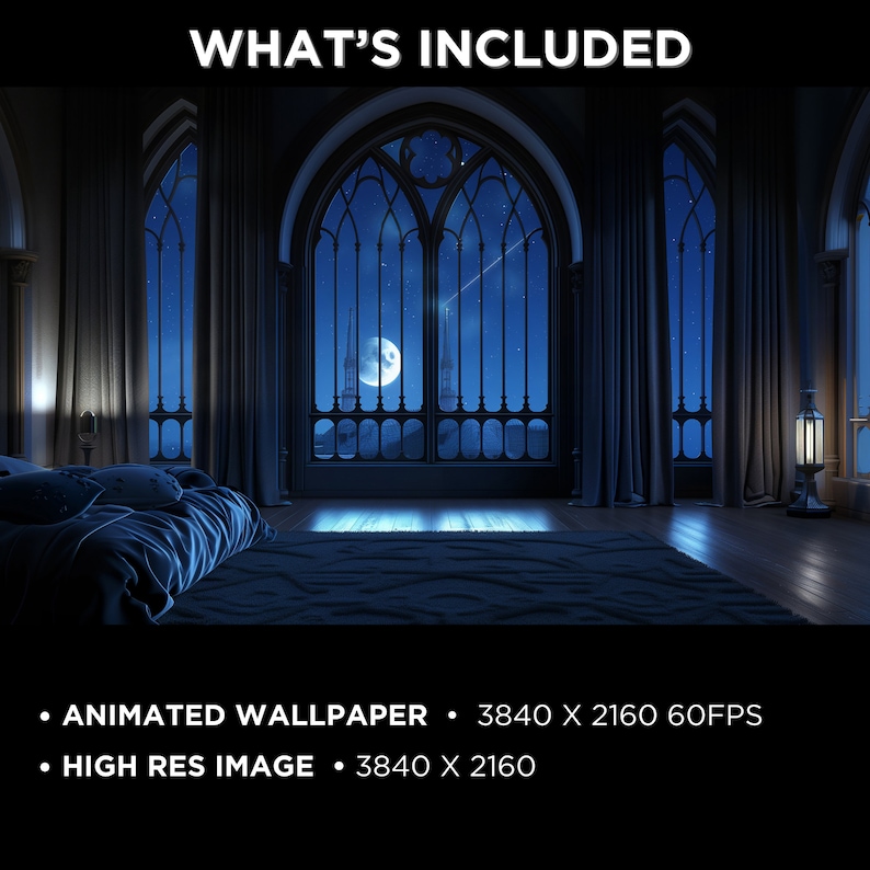 Stream Animated Live Starry Night Chamber Background Wallpaper Rain ...