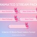Cute Cat Theme Animated Streaming Graphics Pack for Live Streaming ...