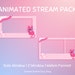 Cute Cat Theme Animated Streaming Graphics Pack for Live Streaming ...