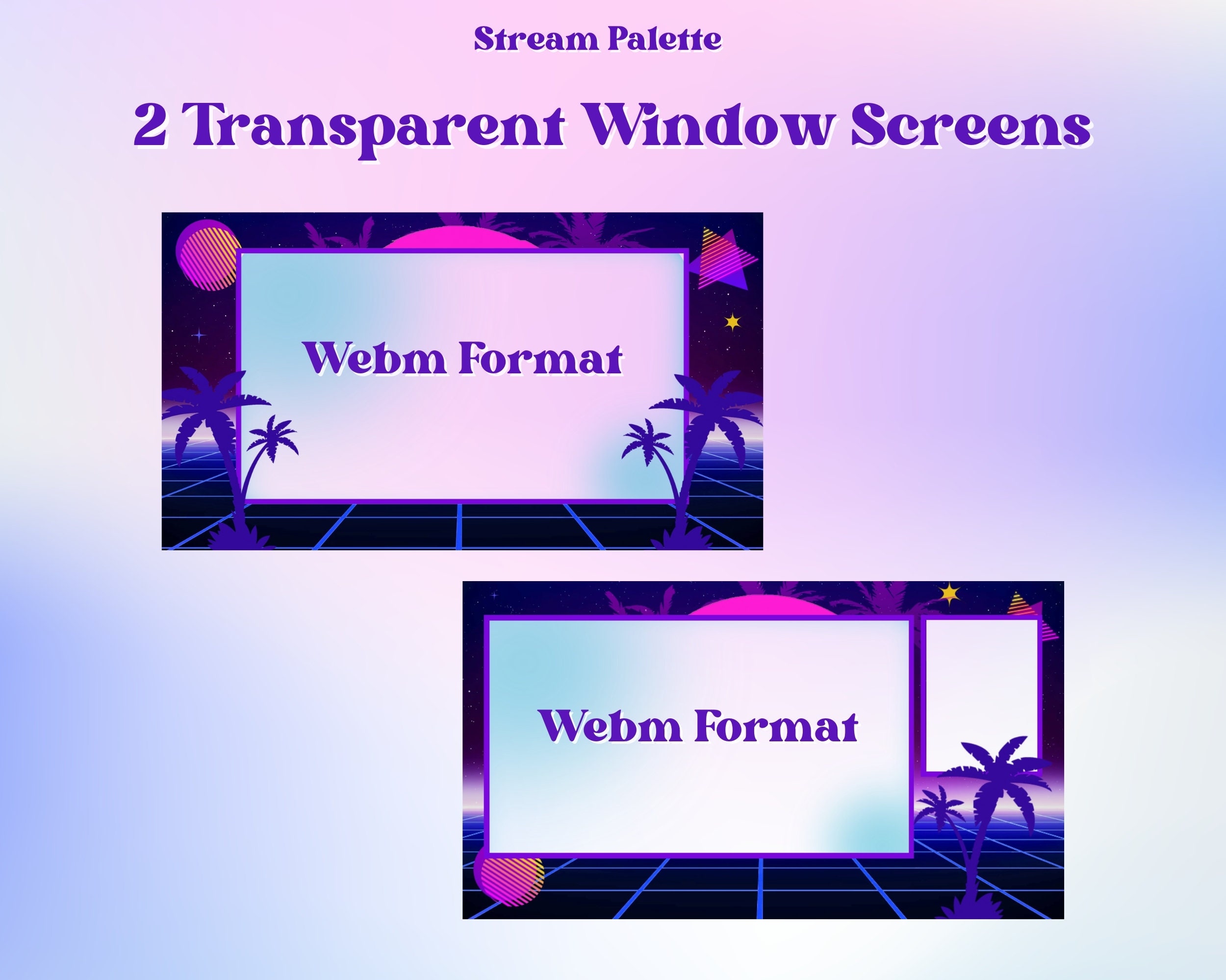 80's Style Retro Animated Stream Graphics Pack | Twitch Animations ...