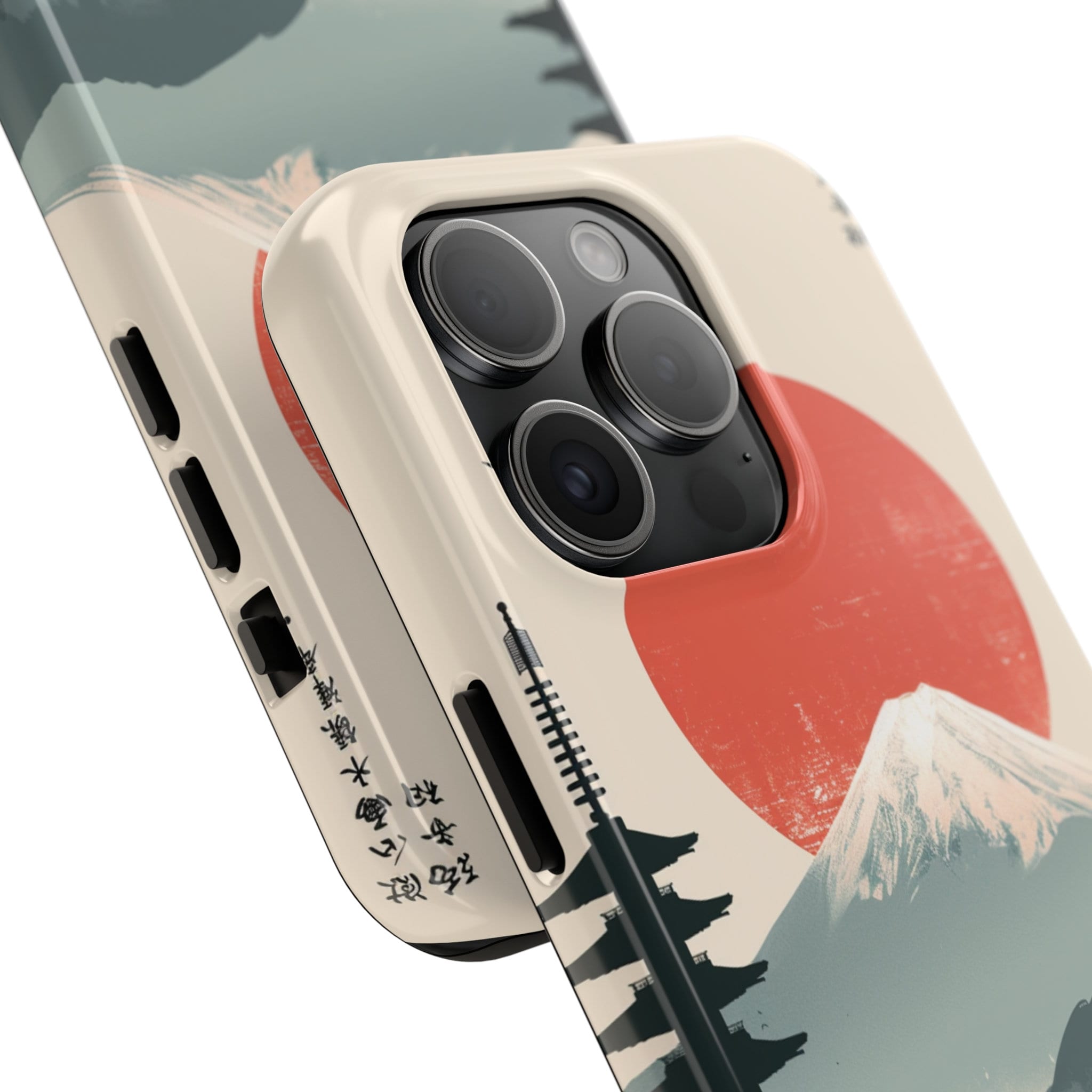 Japanese Mount Fuji Aesthetic Phone Case for iPhone 16 Pro 15 Max, 14 ...