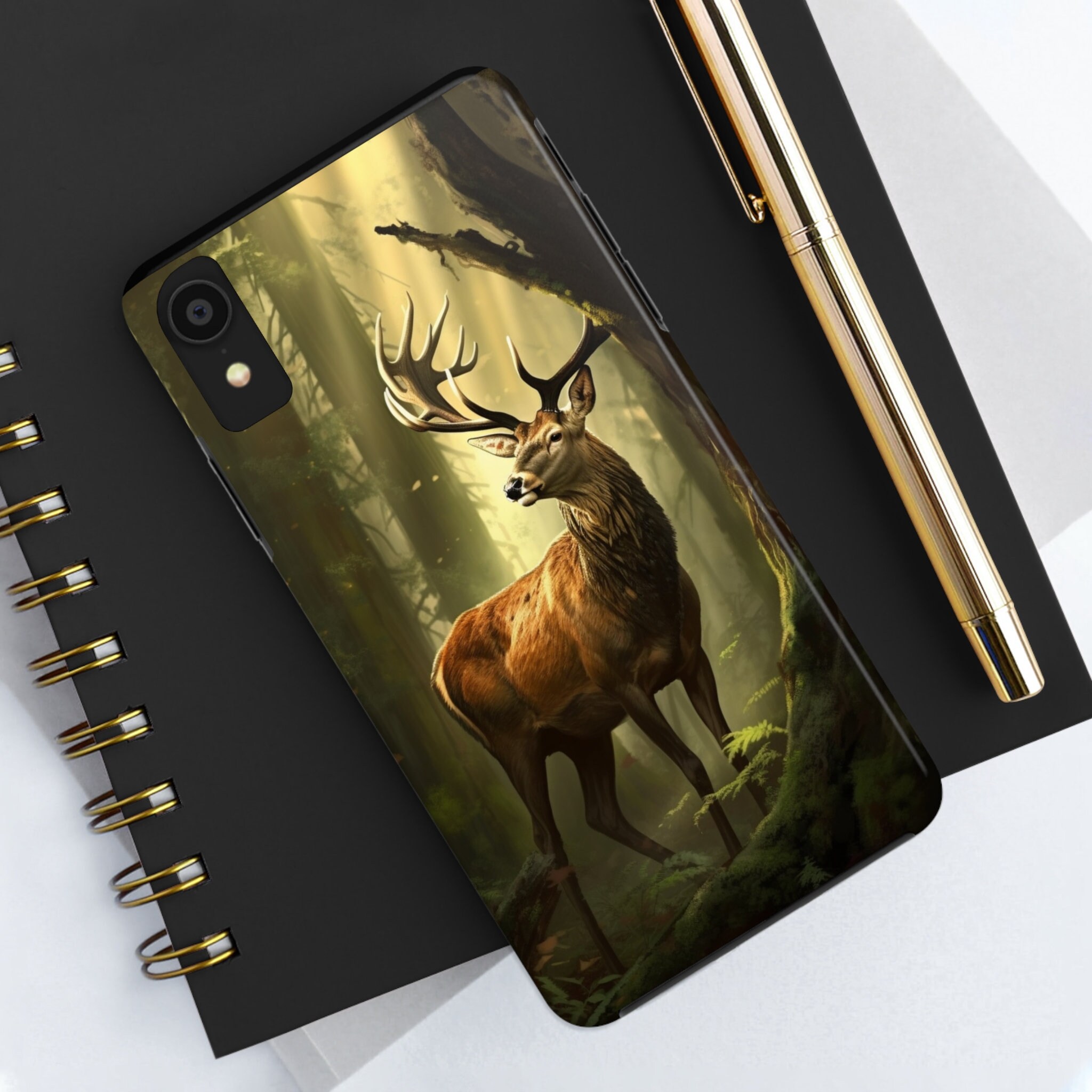 Deer Nature Animal Hunting Phone Case for iPhone 16 Pro 15 Max, 14 Plus ...