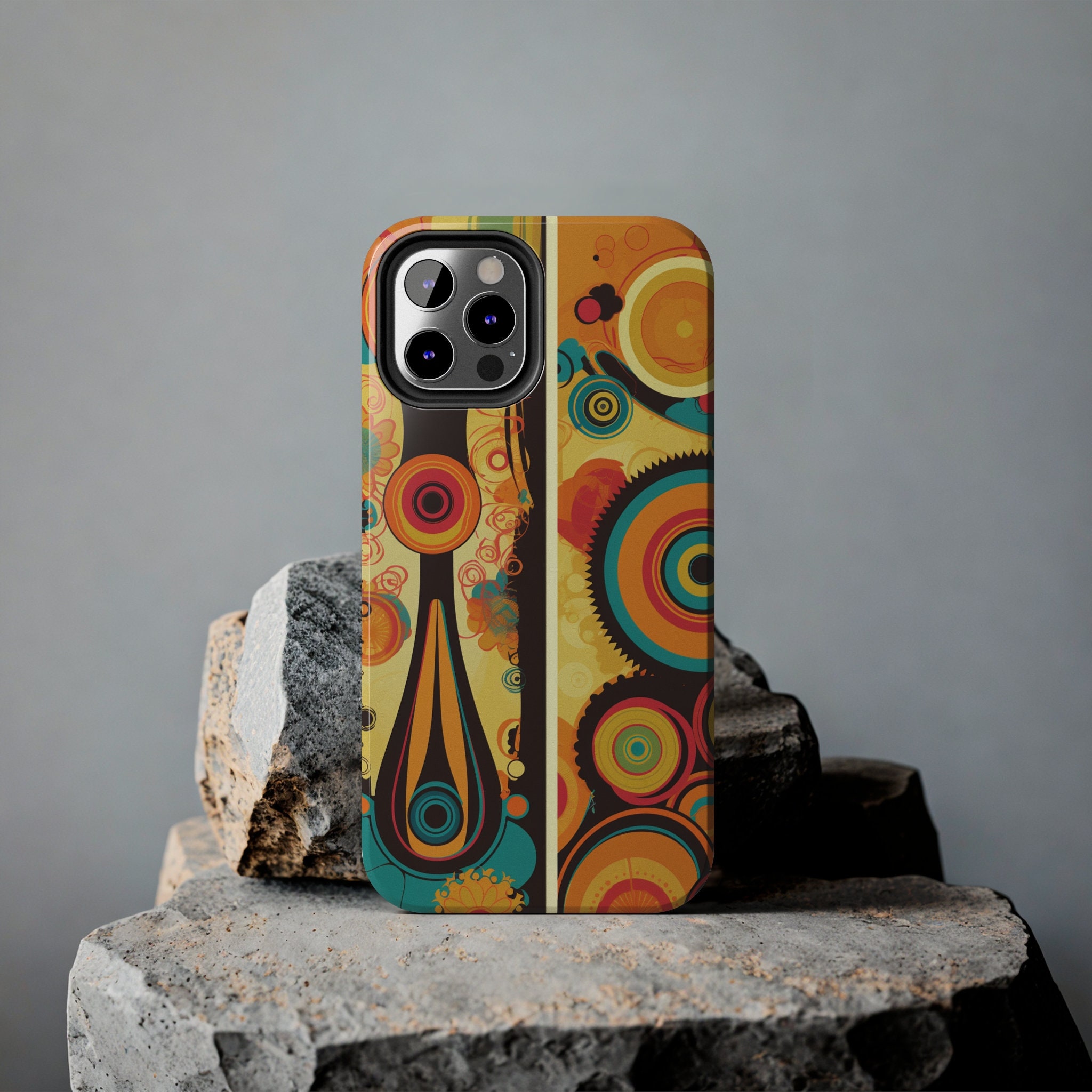 Retro Groovy Vintage Aesthetic Phone Case for iPhone 15 Pro Max, 14 ...