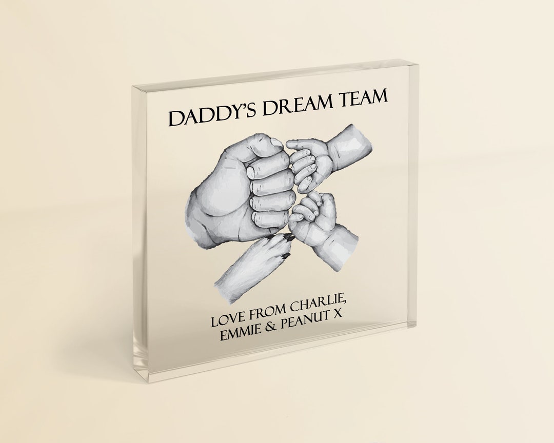 Fist Bump Daddy Gift | Custom Gift for Dad Daddy | Personalised ...