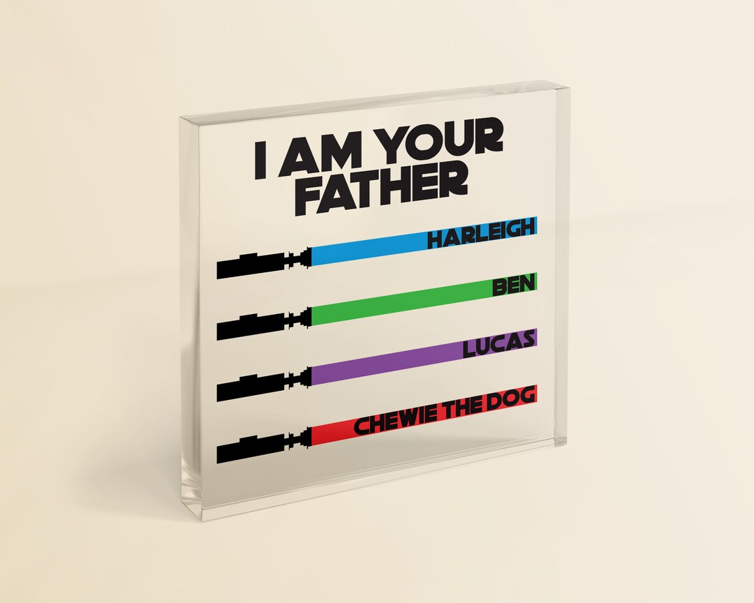 I Am Your Father / I Am Their Father Gift | Custom Dad Daddy Gift ...